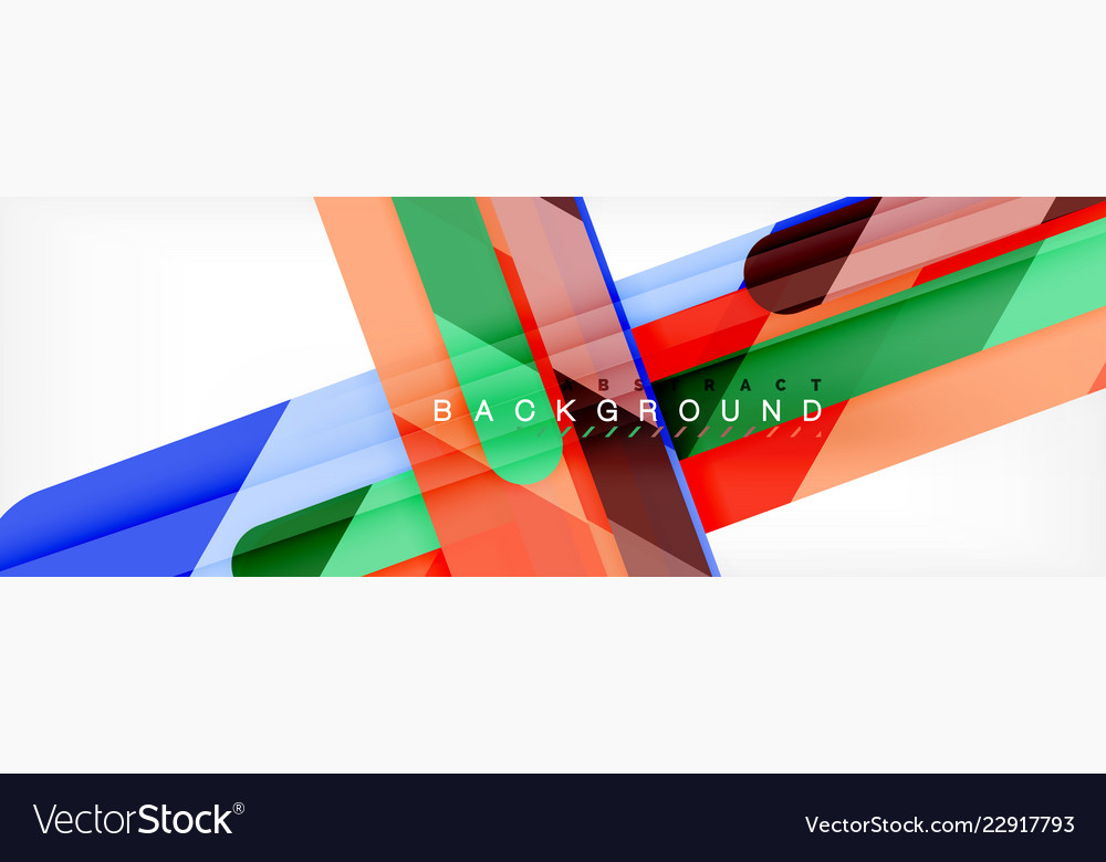 Abstract colorful lines modern geometric Vector Image