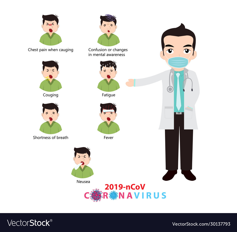 Infographic wuhan virus disease corona Royalty Free Vector