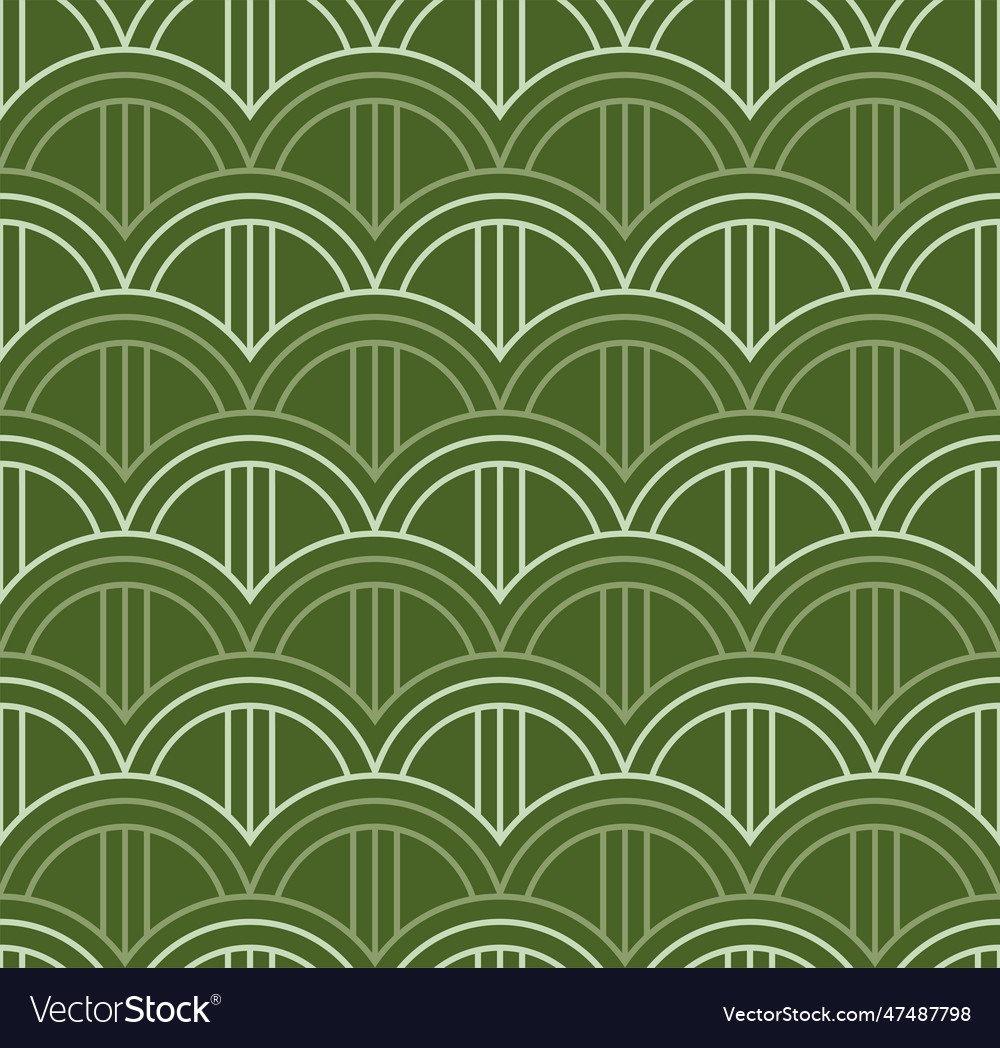 Green arches pattern Royalty Free Vector Image