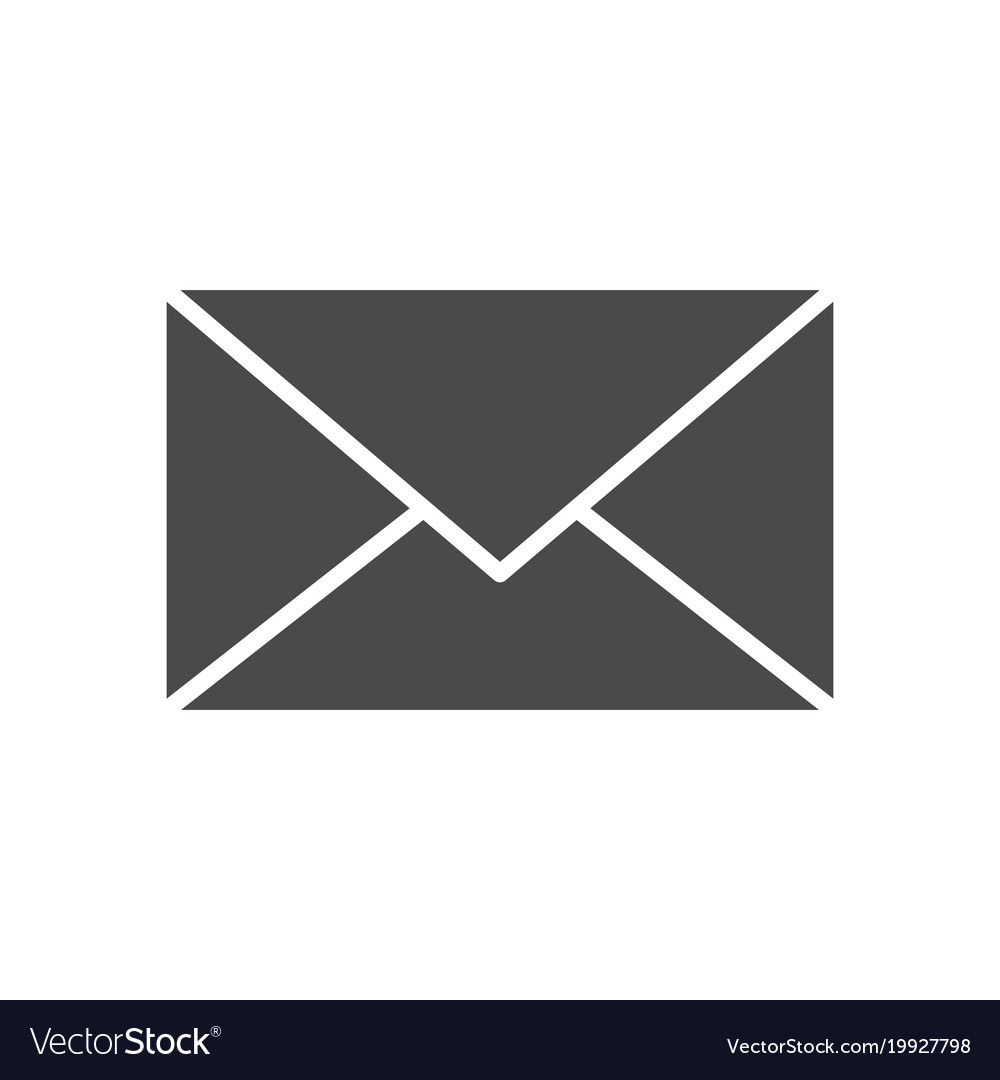 Mail solid icon Royalty Free Vector Image - VectorStock