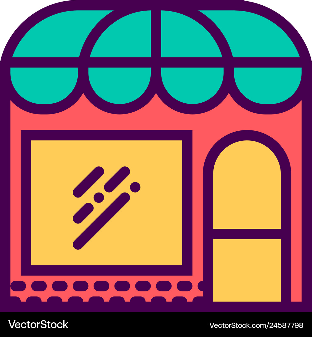 Store icon line design business icon design Vector Image