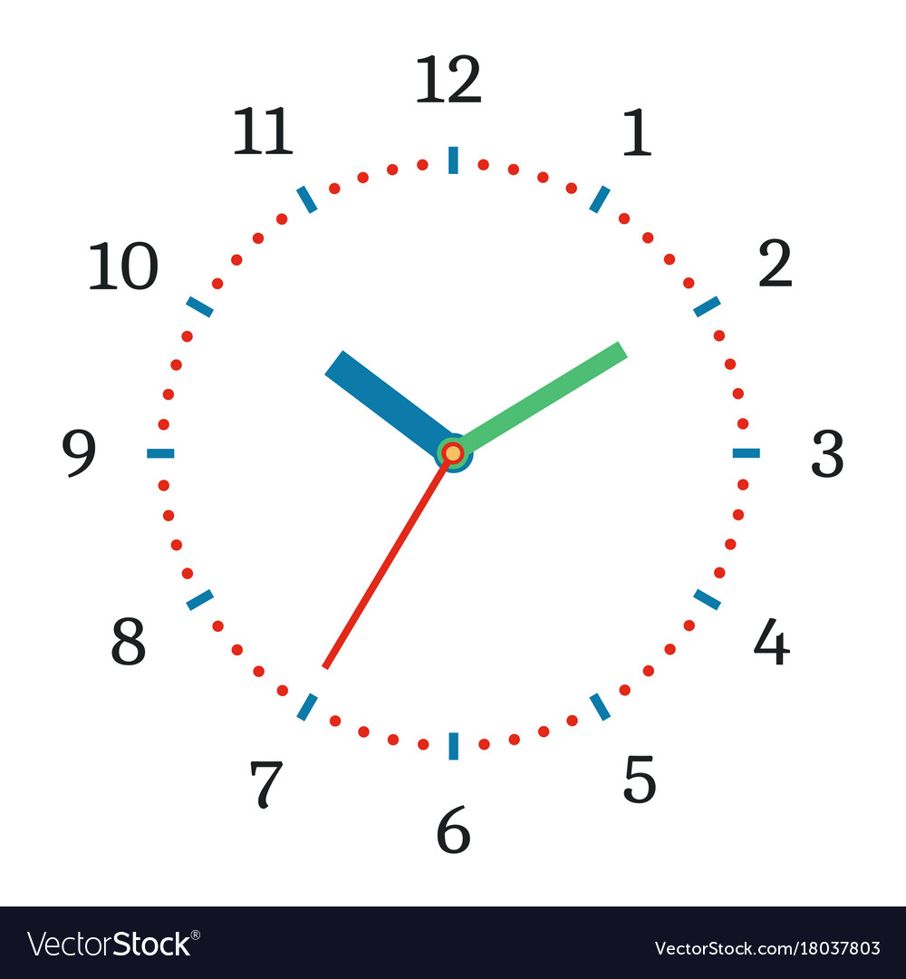 Mechanical clock Royalty Free Vector Image - VectorStock