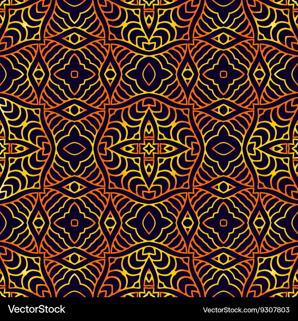 Vintage tribal ethnic backdrop seamless texture Vector Image
