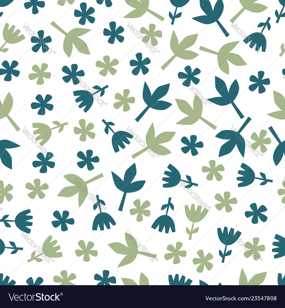 Abstract seamless floral pattern Royalty Free Vector Image