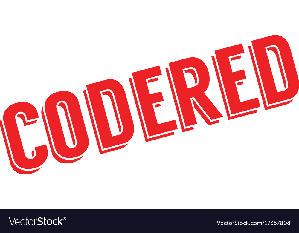 Codered rubber stamp Royalty Free Vector Image