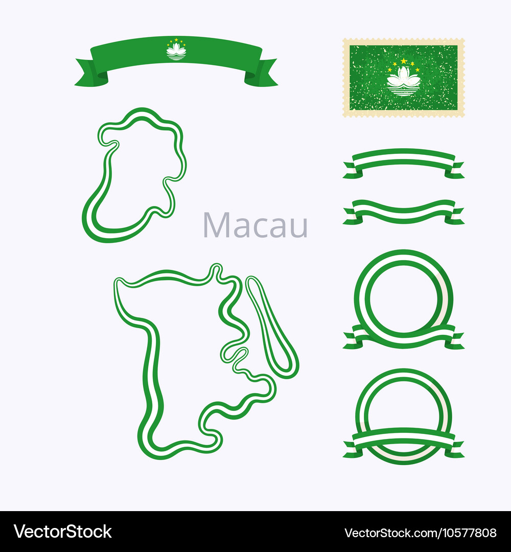 Colors of macau Royalty Free Vector Image - VectorStock