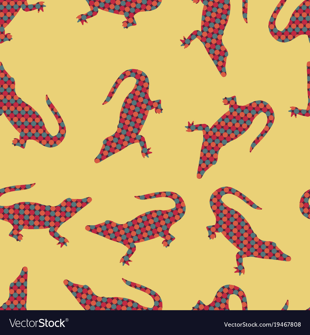 Crocodile seamless pattern Royalty Free Vector Image