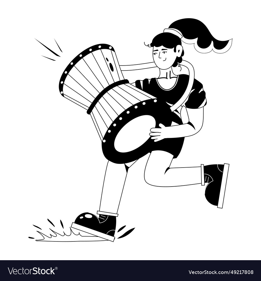 Drum beater Royalty Free Vector Image - VectorStock