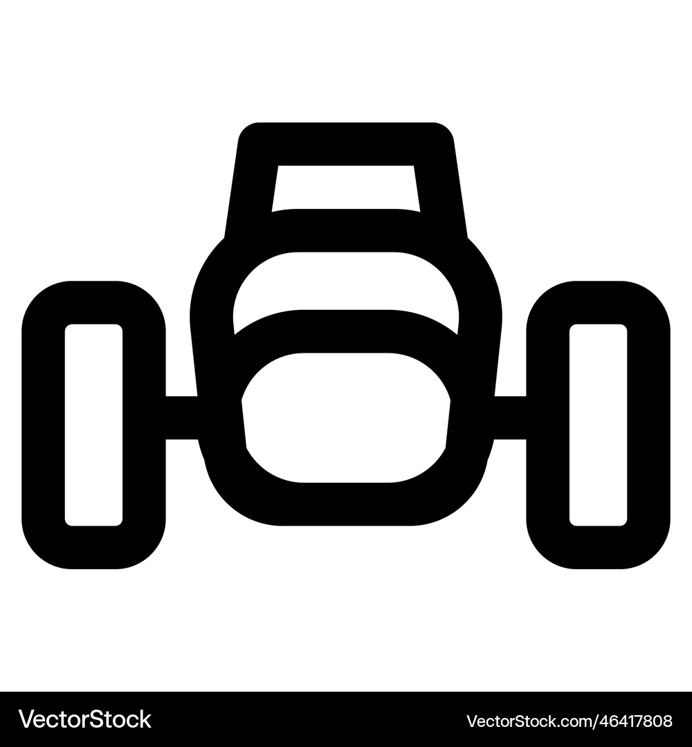 Famous large wheeled race car Royalty Free Vector Image