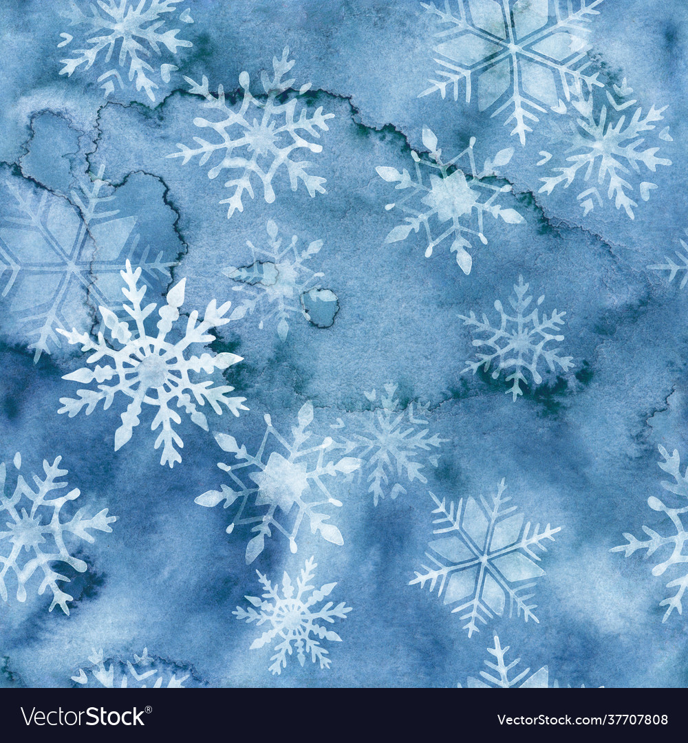 Hand drawn watercolor seamless pattern Royalty Free Vector