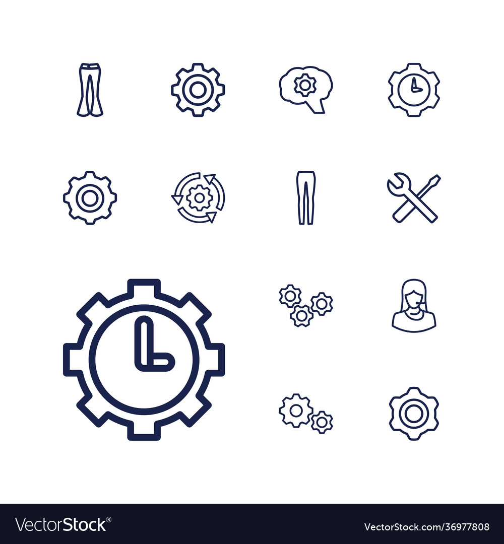 Technical icons Royalty Free Vector Image - VectorStock