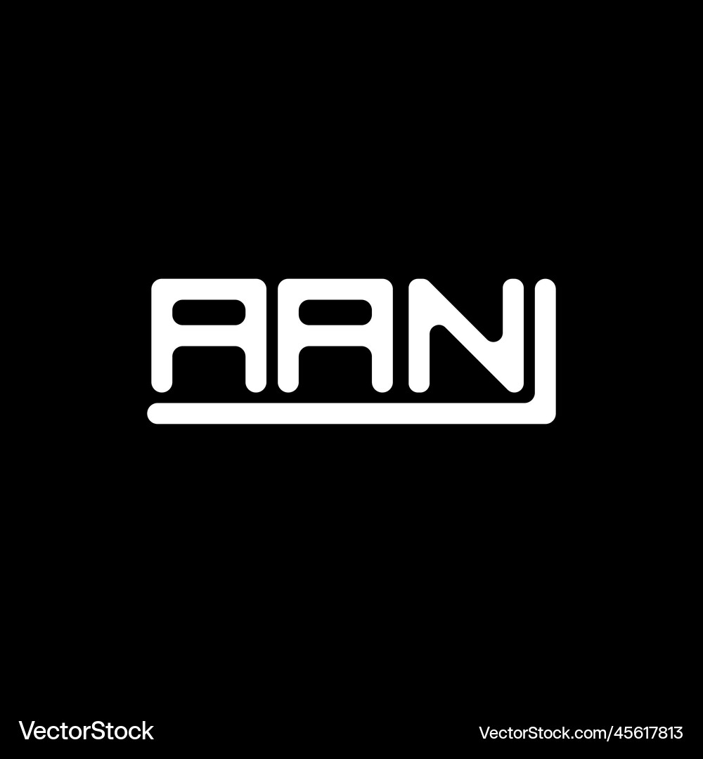Aan letter logo creative design with graphic Vector Image