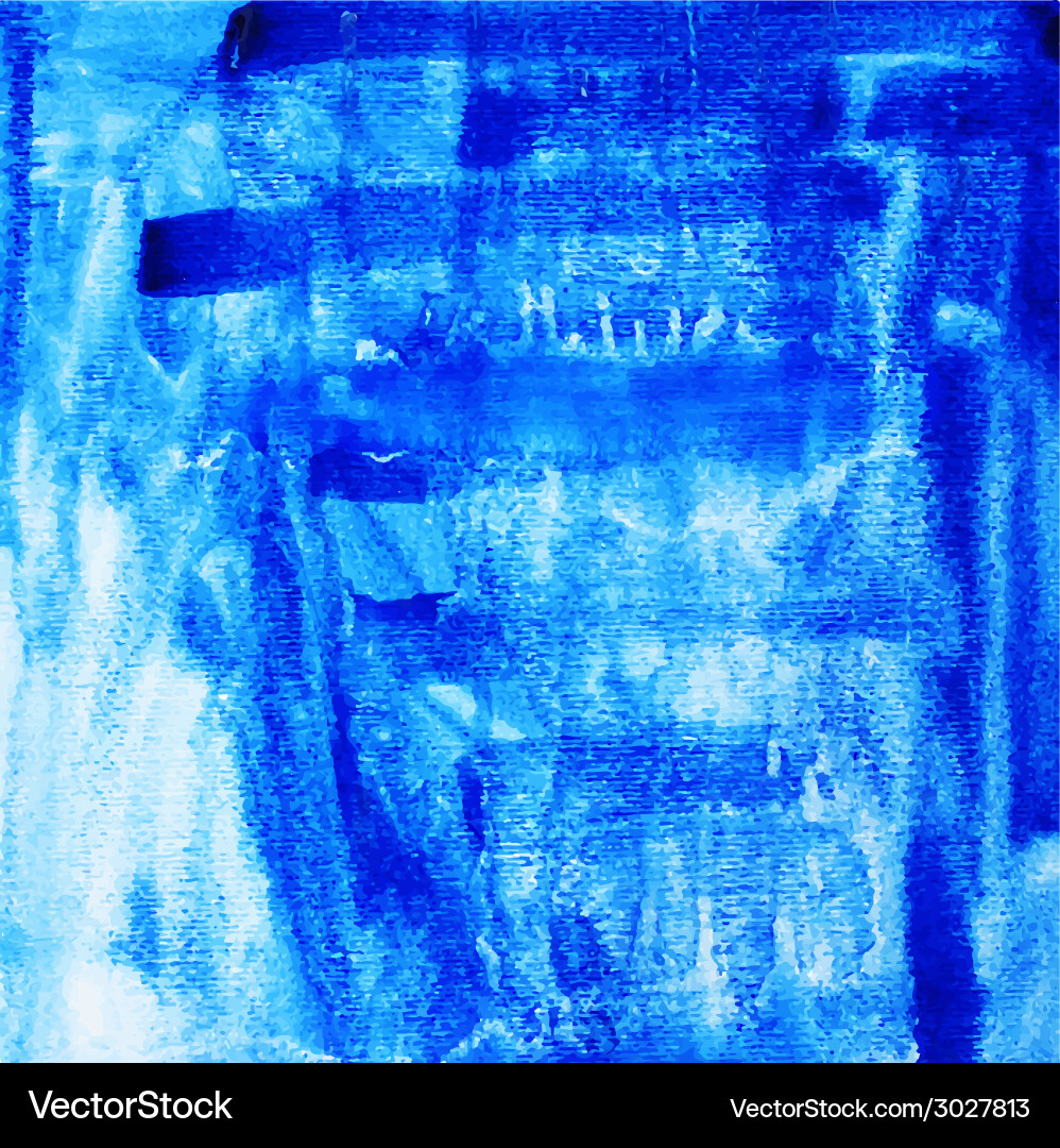 Abstract hand drawn blue watercolor background Vector Image