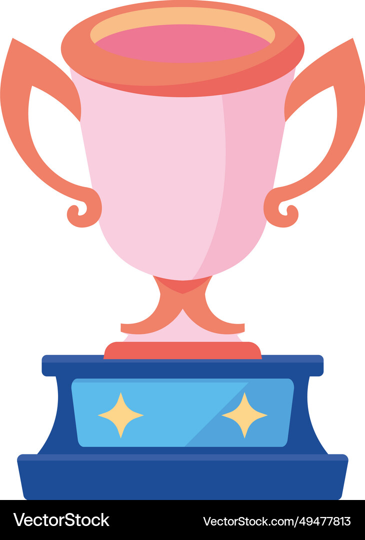 American football trophy Royalty Free Vector Image