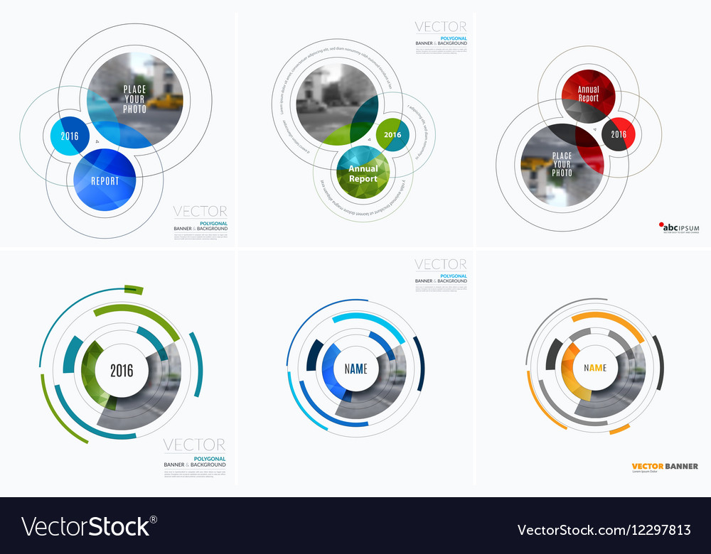 Business design elements for graphic layout Vector Image