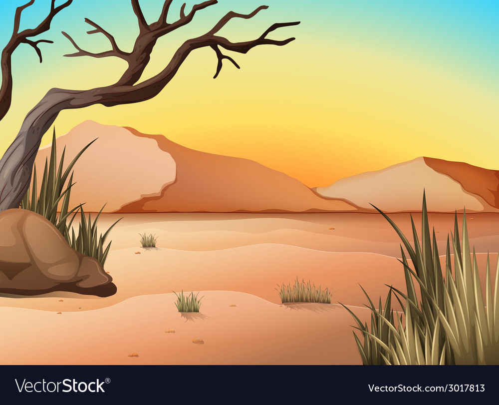 Desert Royalty Free Vector Image - VectorStock