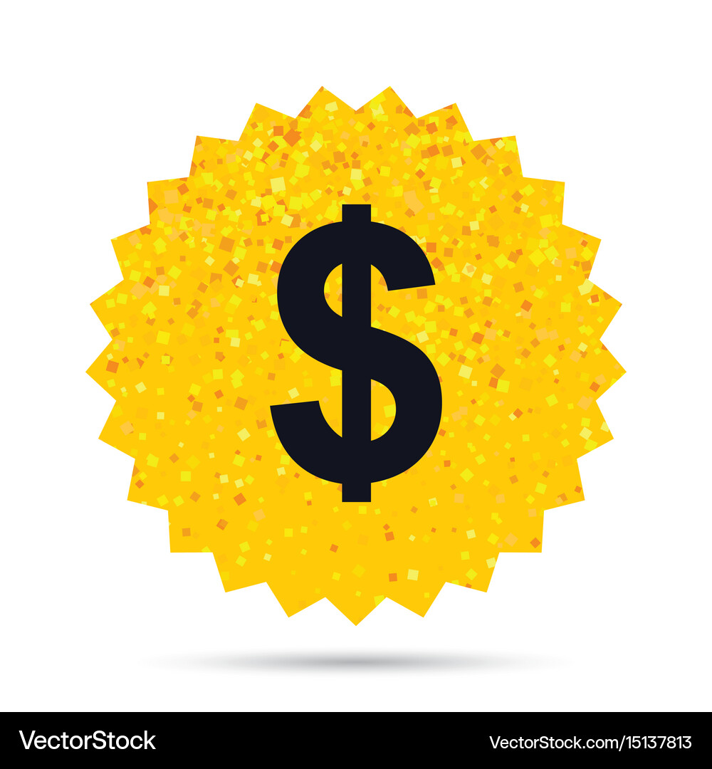 Dollar sign icon usd currency symbol Royalty Free Vector