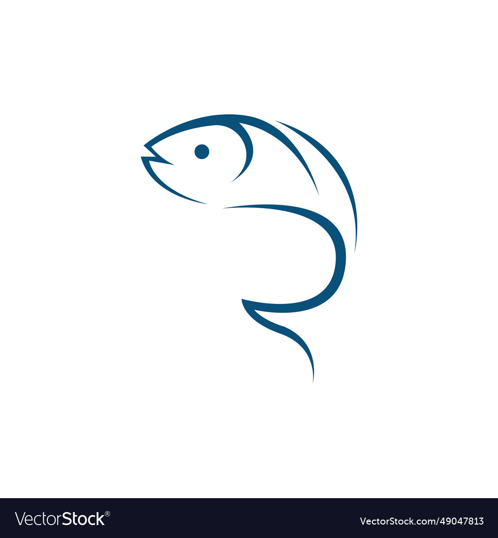 Fish logo template Royalty Free Vector Image - VectorStock