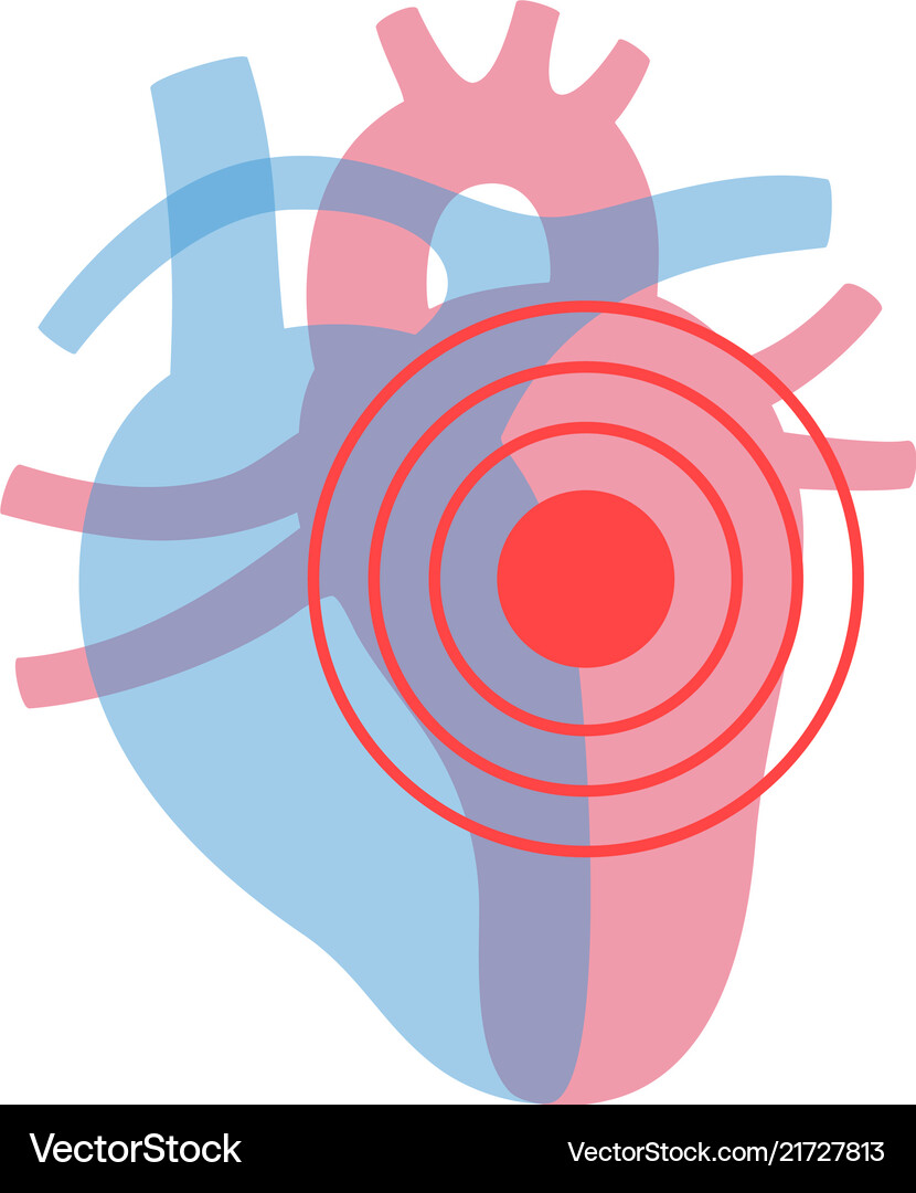 Isolated of heart Royalty Free Vector Image - VectorStock
