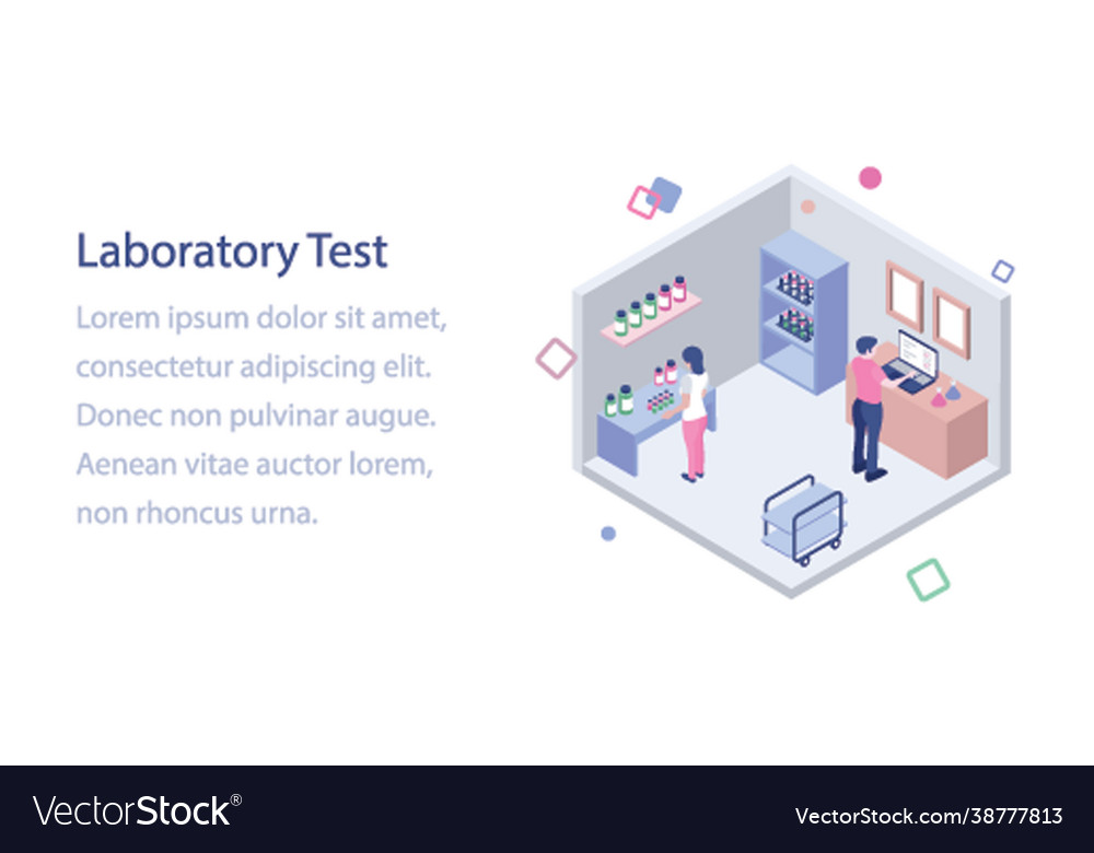 Laboratory test Royalty Free Vector Image - VectorStock