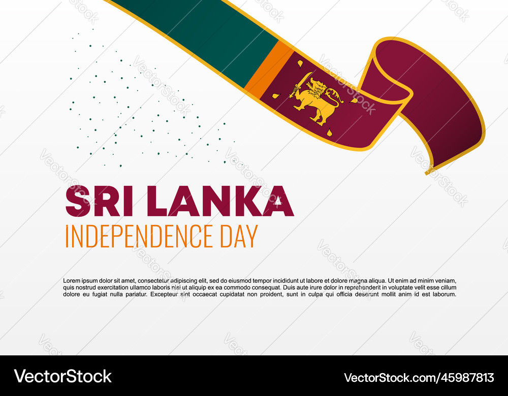Sri lanka independence day background banner Vector Image