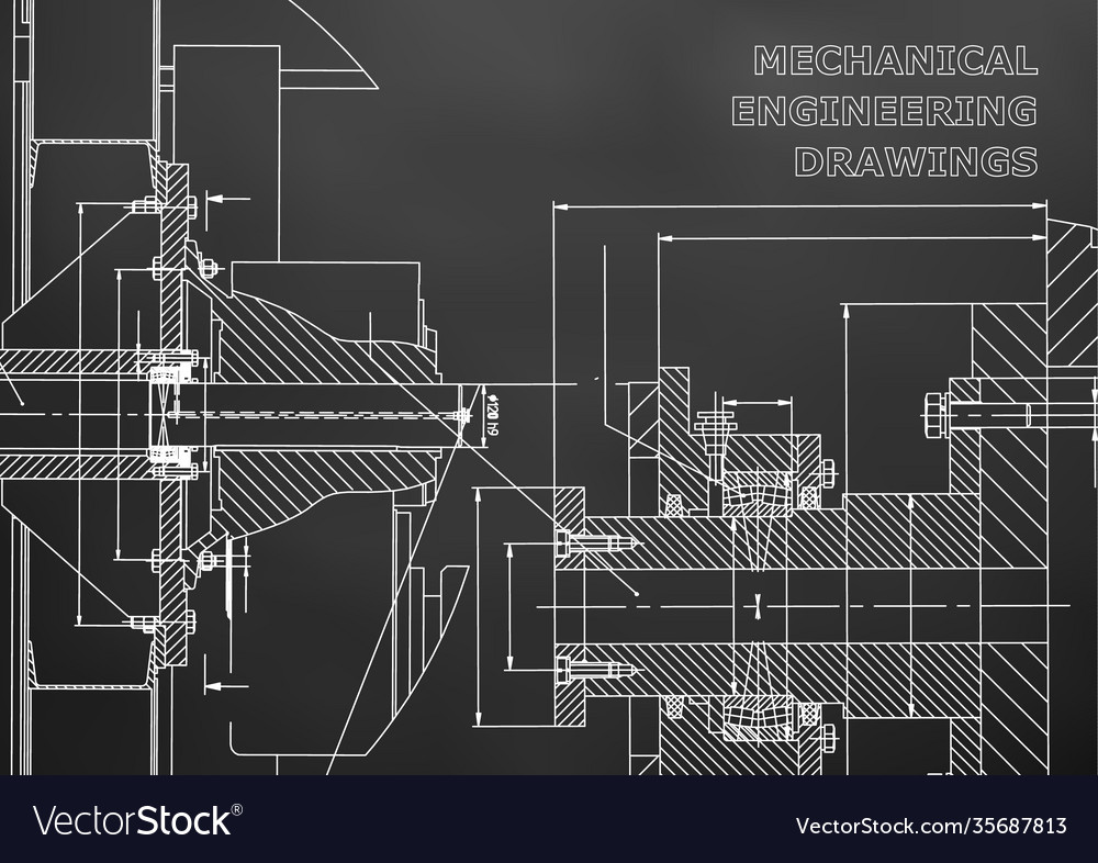 Technical mechanical engineering backgrounds Vector Image