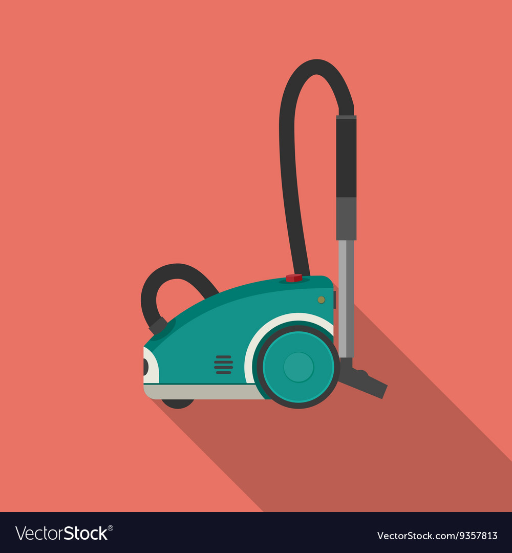 Vacuum cleaner flat Royalty Free Vector Image - VectorStock