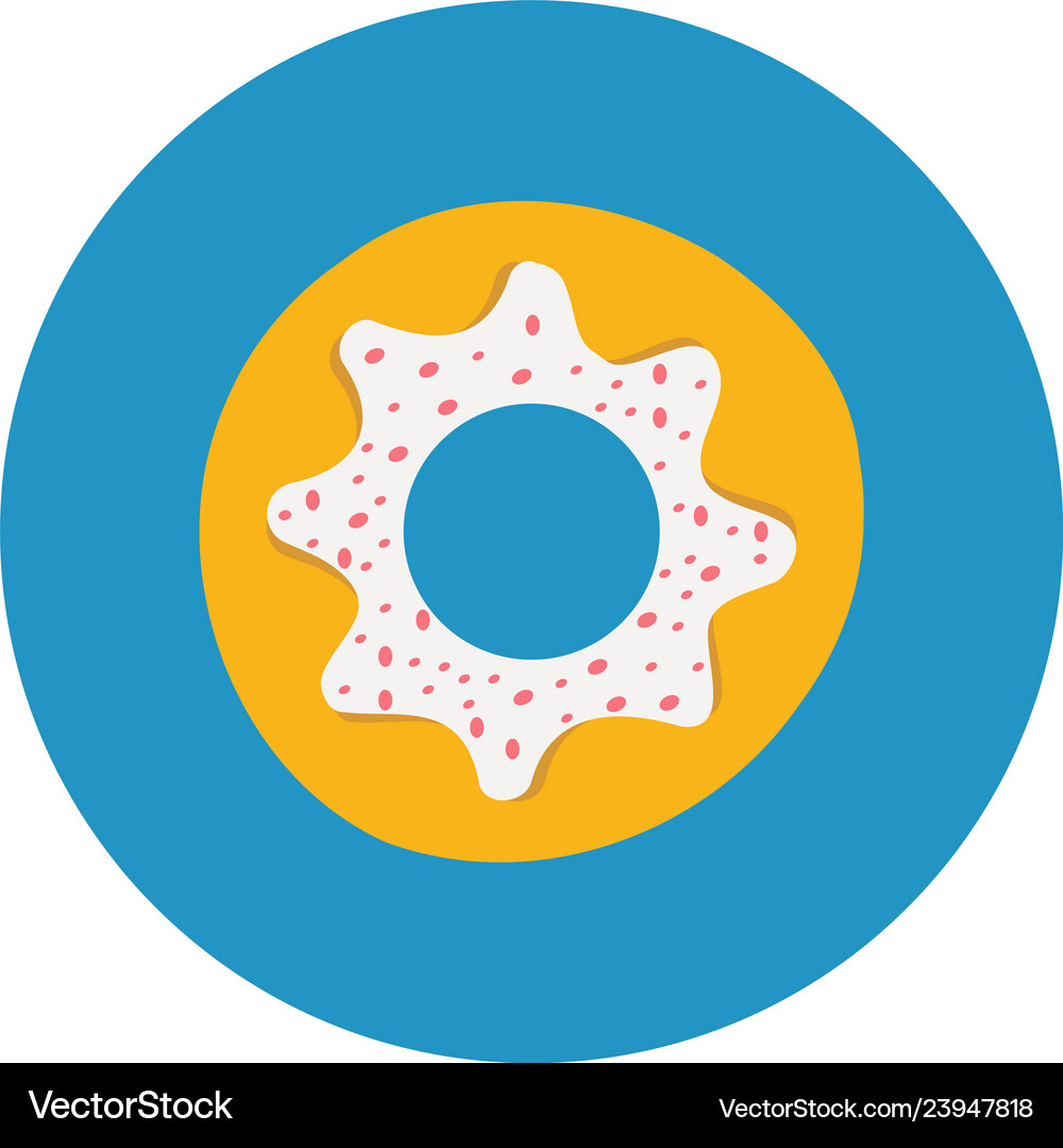 Bakery food confectionery icon editable Royalty Free Vector