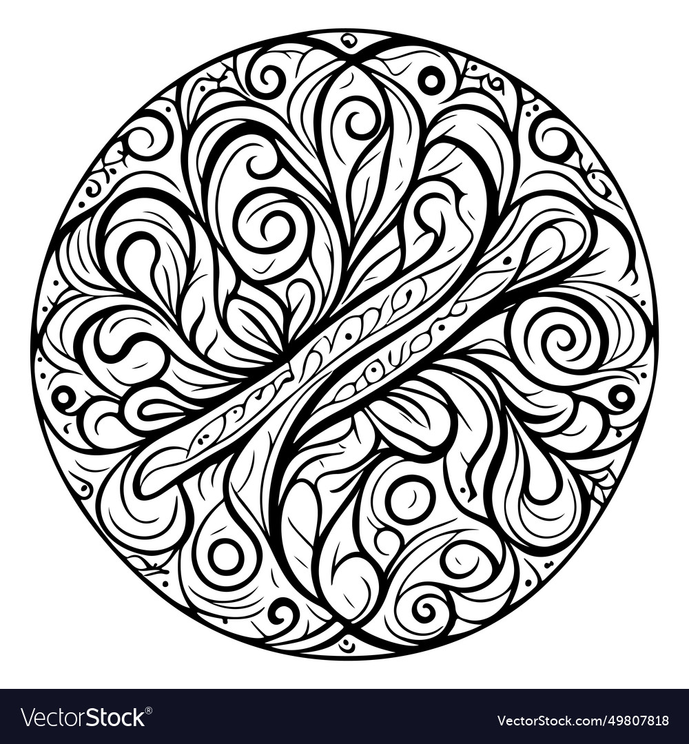 Batik pattern ornament design element Royalty Free Vector