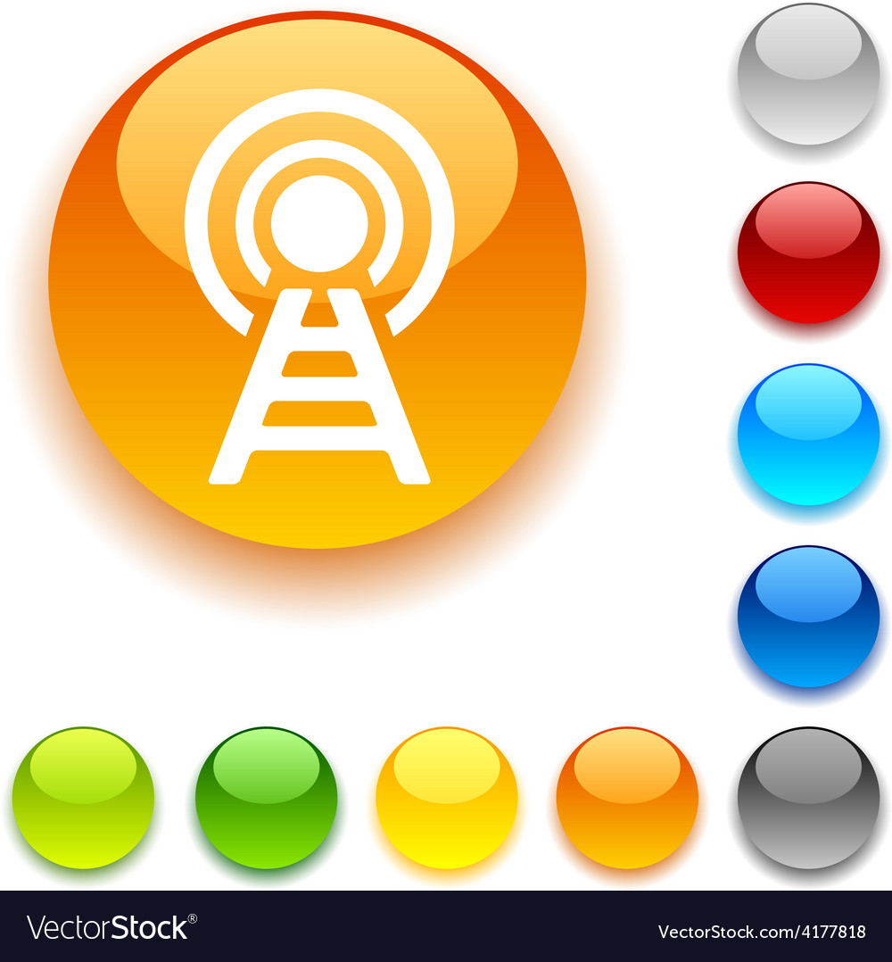 Communication button Royalty Free Vector Image