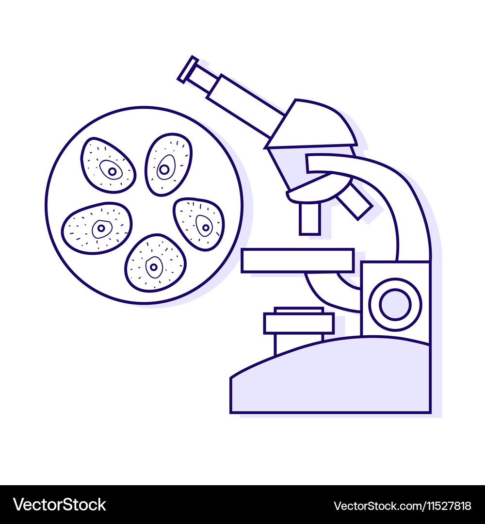 Cytology Test Medical Analysis Royalty Free Vector Image