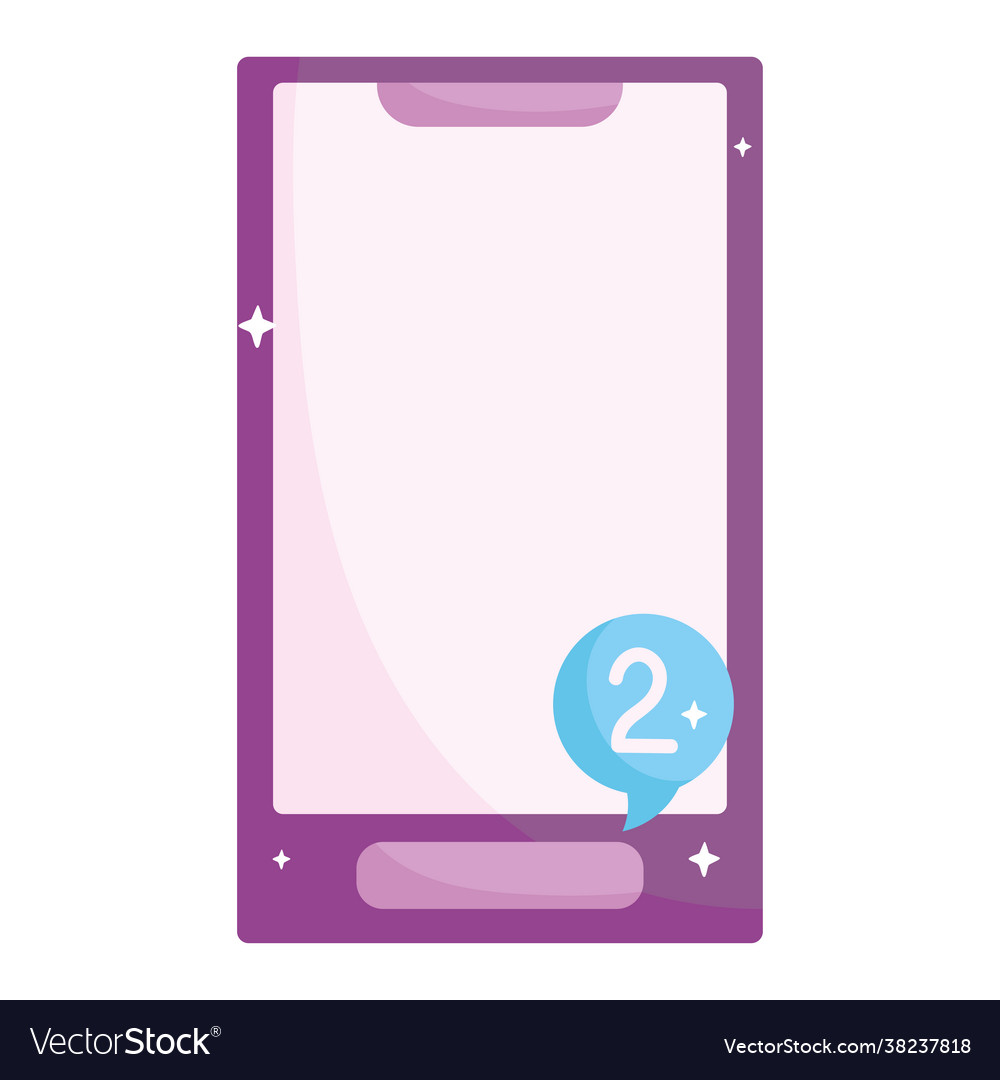 Mobile app notification Royalty Free Vector Image Mobile app notification Royalty Free Vector Image