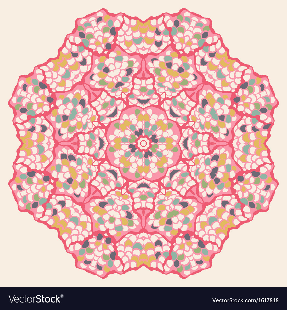 Ornamental round pattern Royalty Free Vector Image