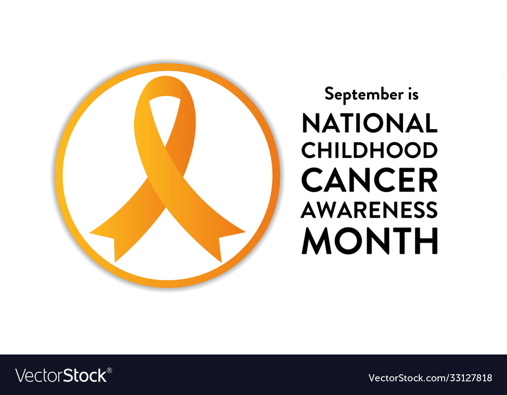 September is national childhood cancer awareness Vector Image
