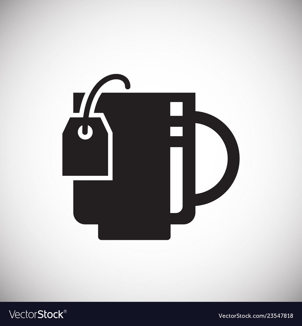 Tea icon on white background for graphic and web Vector Image