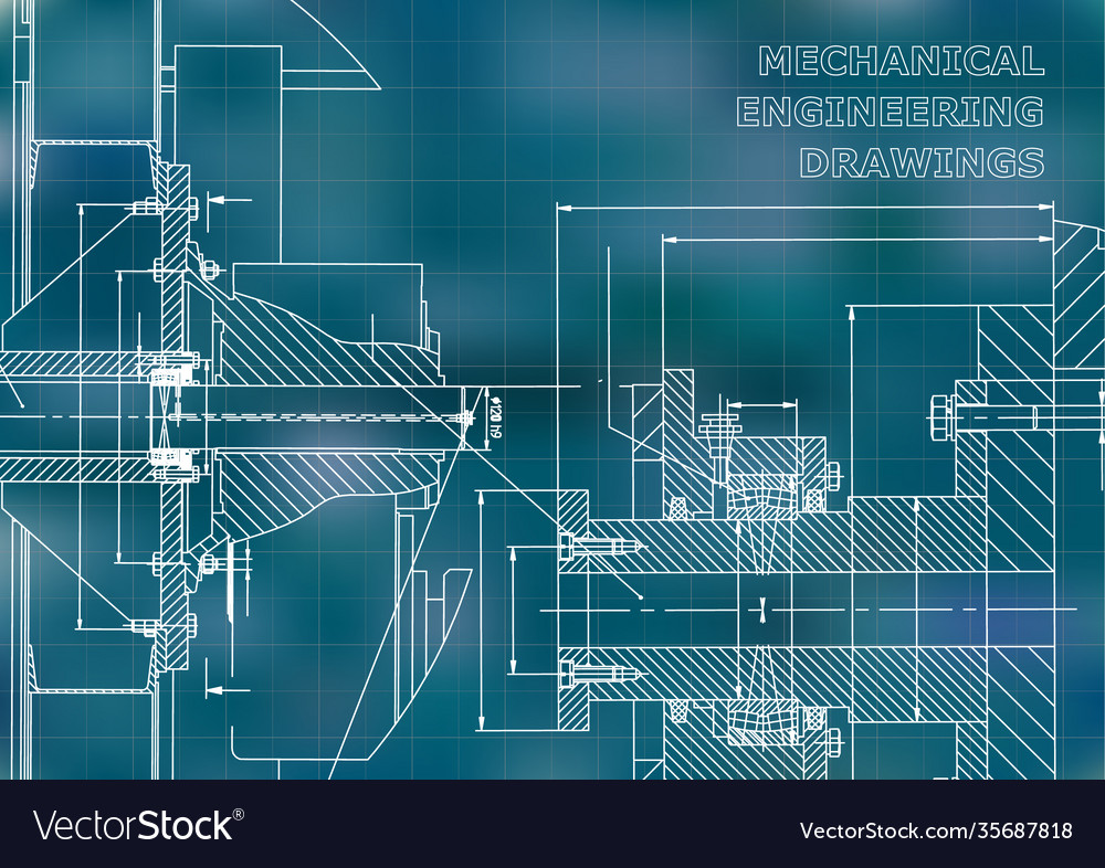 Technical mechanical engineering backgrounds Vector Image