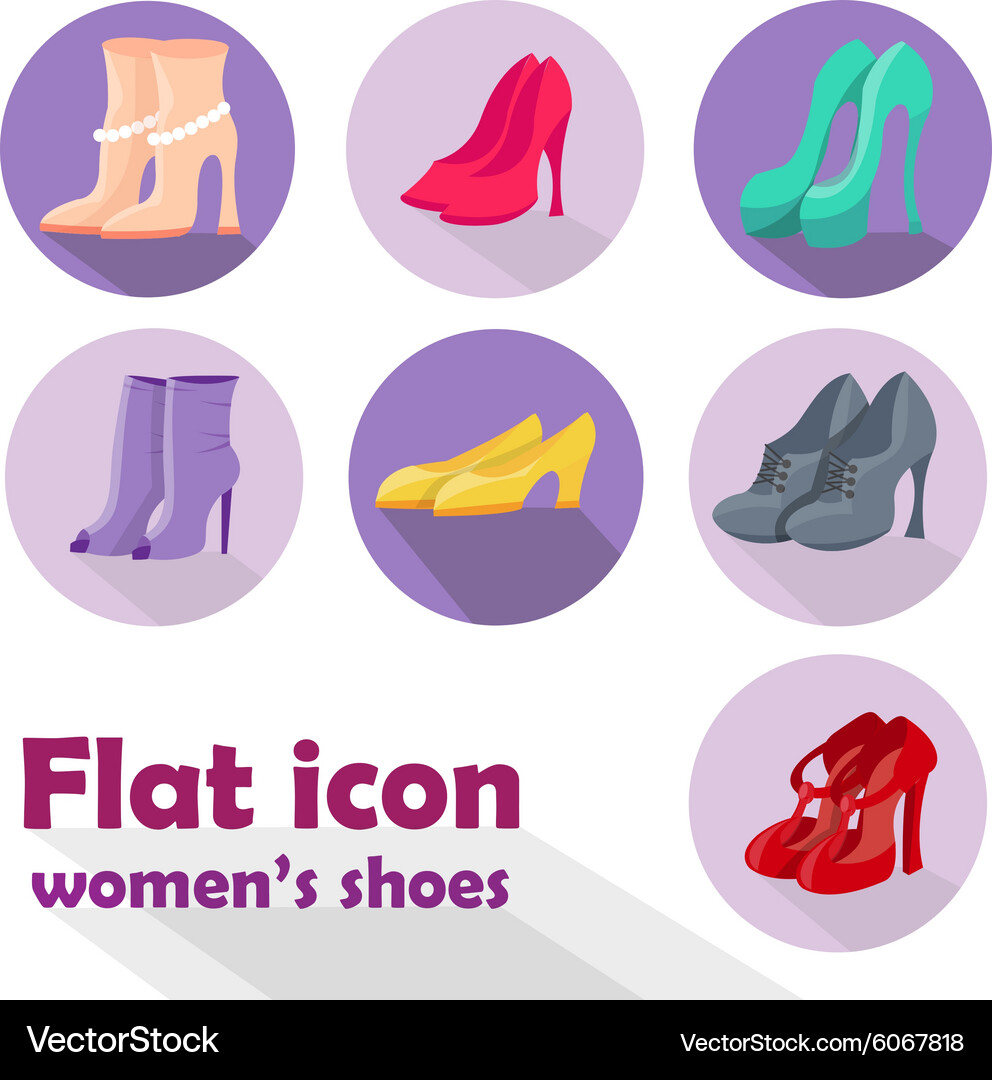 Women shoes Royalty Free Vector Image - VectorStock