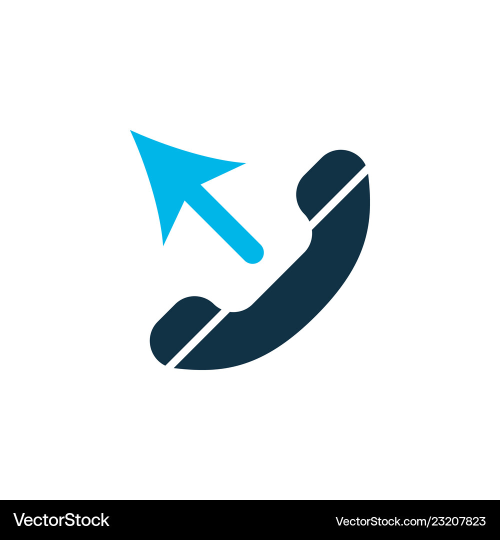 Call icon colored symbol premium quality isolated Vector Image