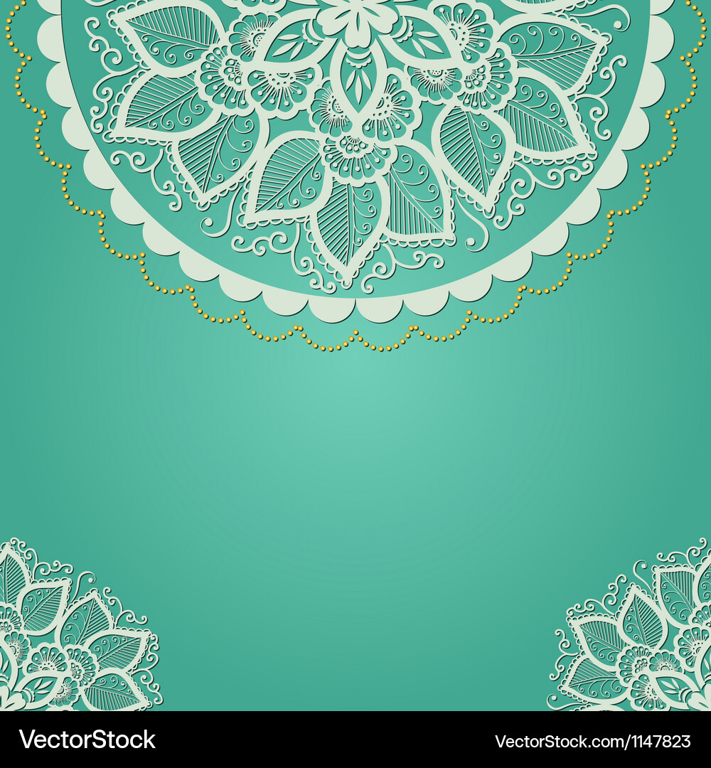 Cultural floral design Royalty Free Vector Image