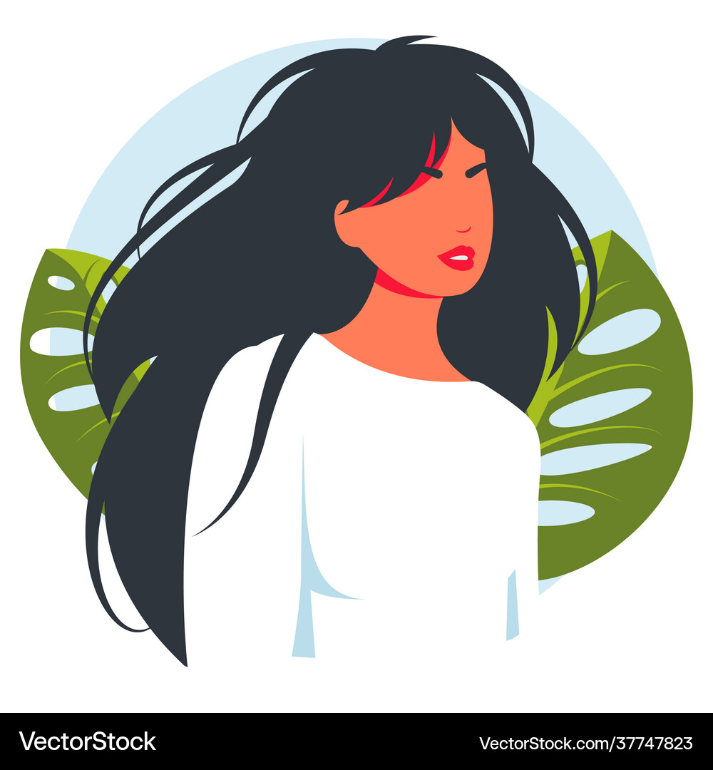 Real people portraits hand drawn flat style Vector Image