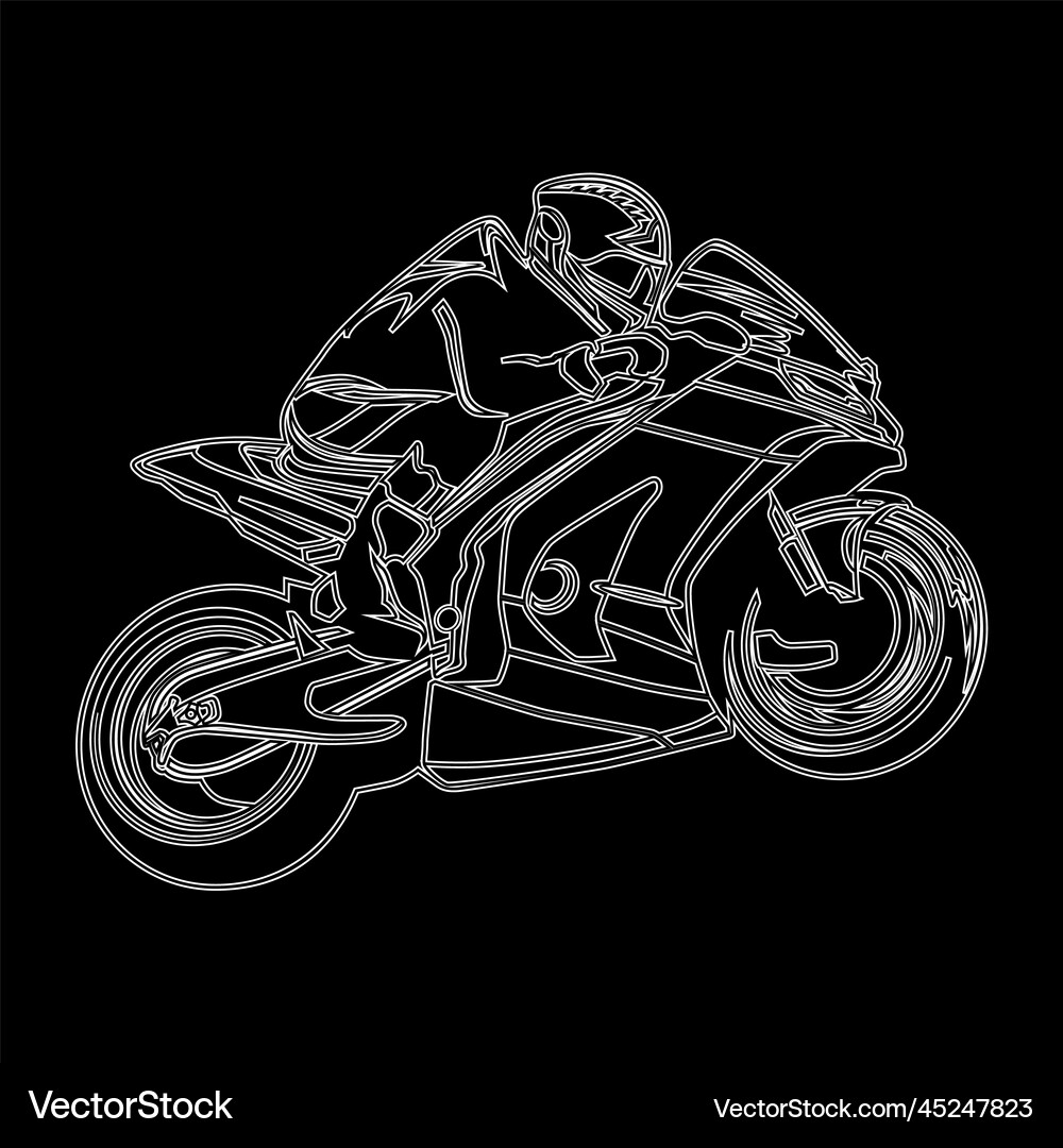 Superbike line fast design Royalty Free Vector Image