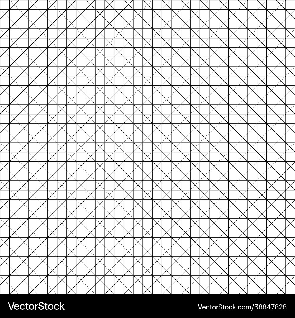 Abstract black and white grid striped geometric Vector Image