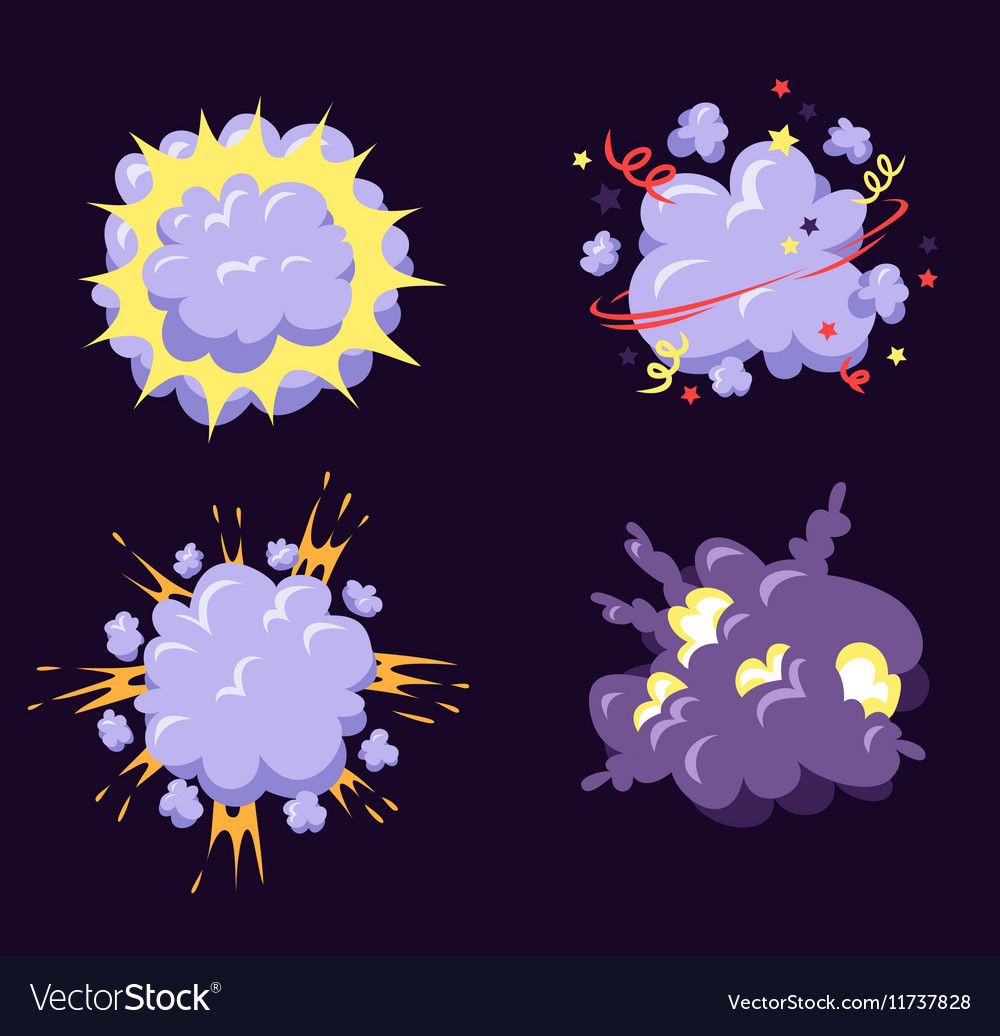 Boom explosion Royalty Free Vector Image - VectorStock