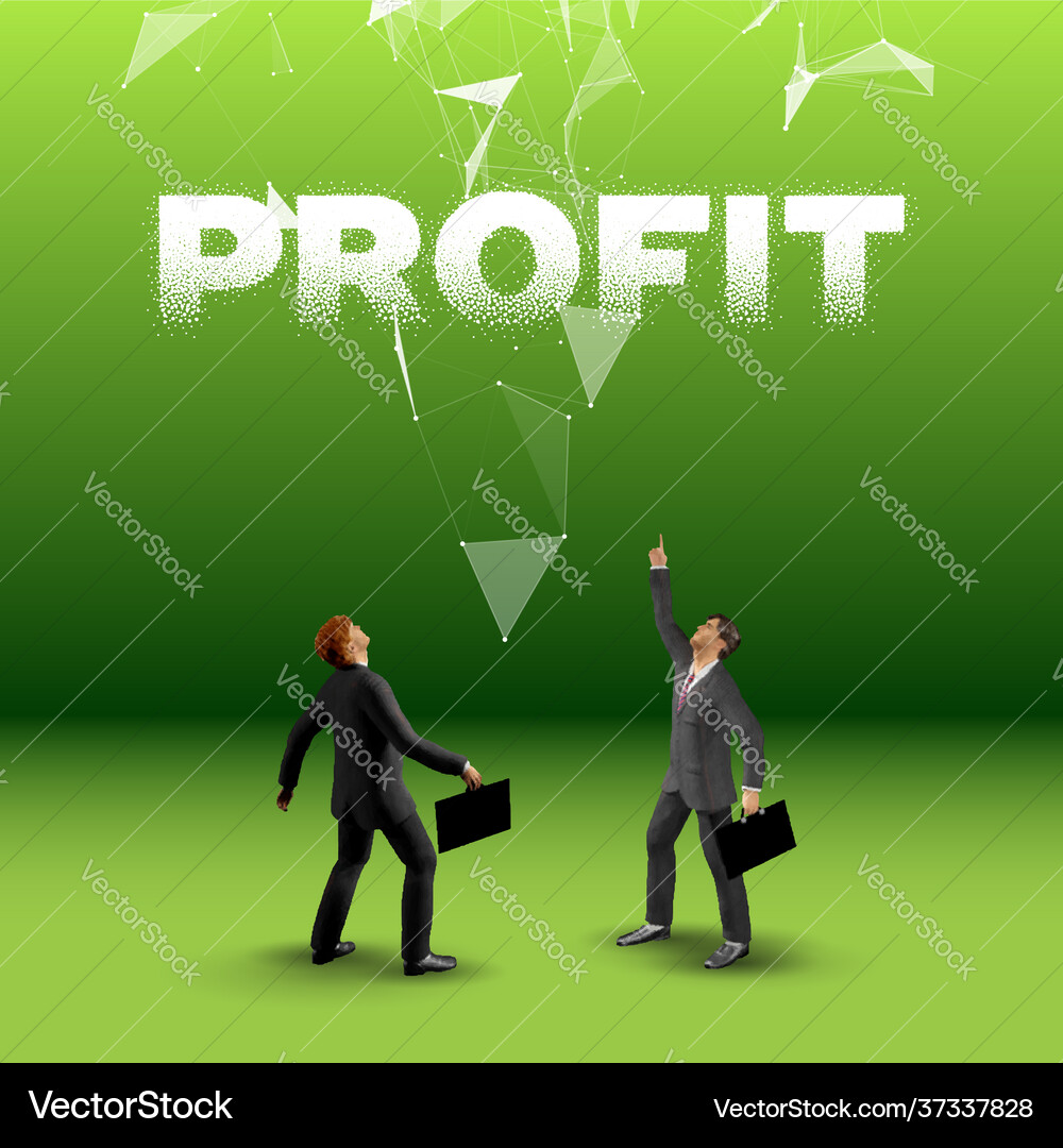 Businessmen pointing up for business concept Vector Image