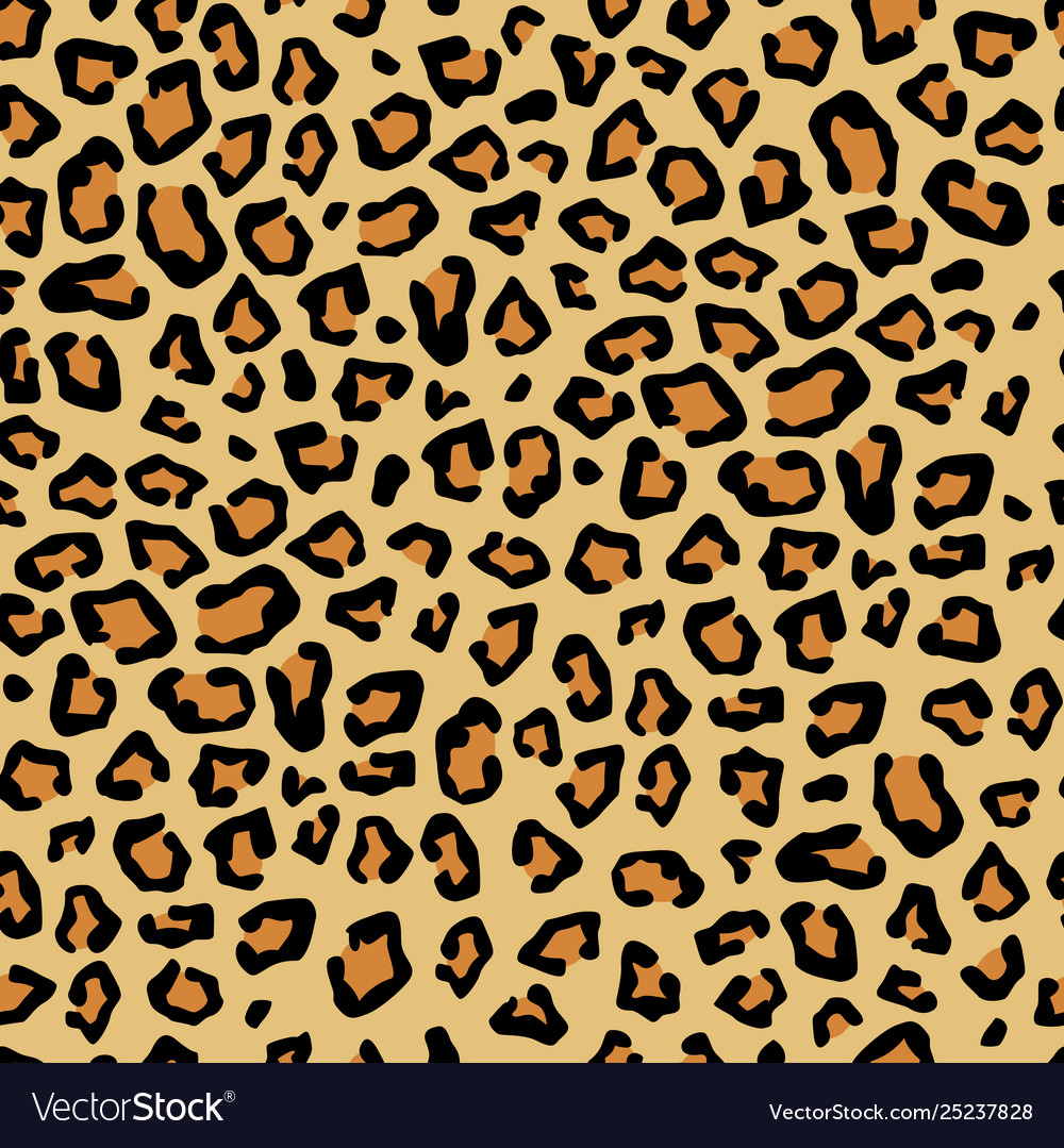 Leopard seamless texture imitation Royalty Free Vector Image