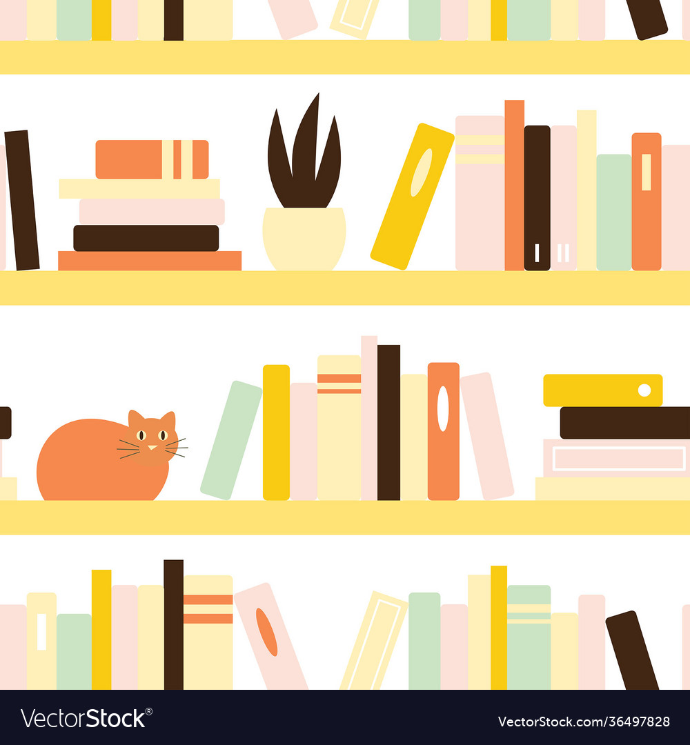 Library pattern Royalty Free Vector Image - VectorStock