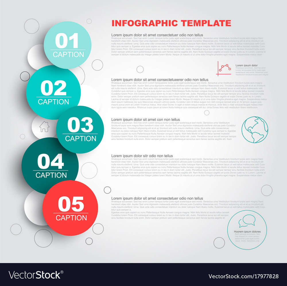 Progress steps template Royalty Free Vector Image
