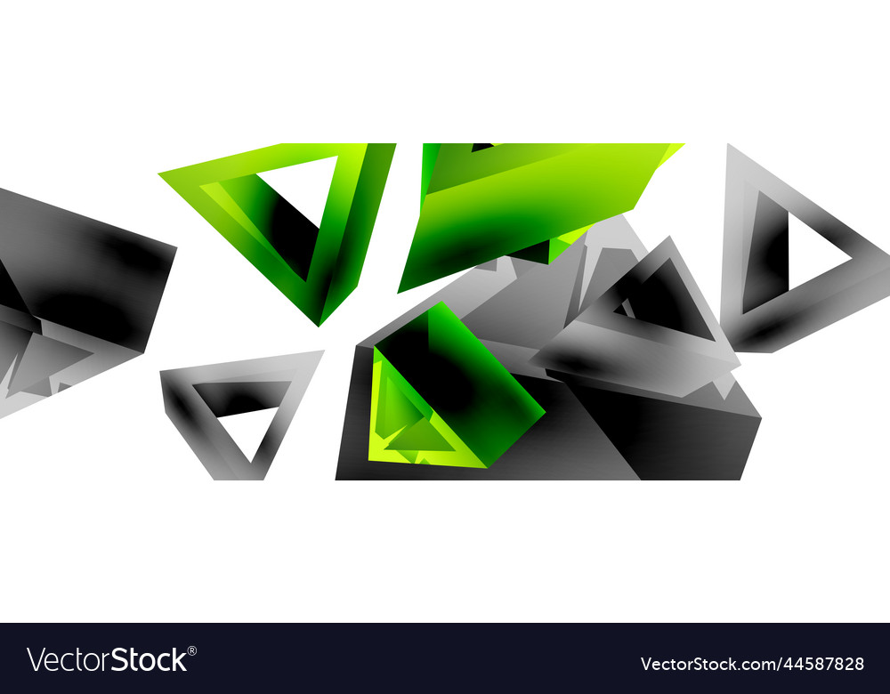 Triangle abstract background 3d basic Royalty Free Vector