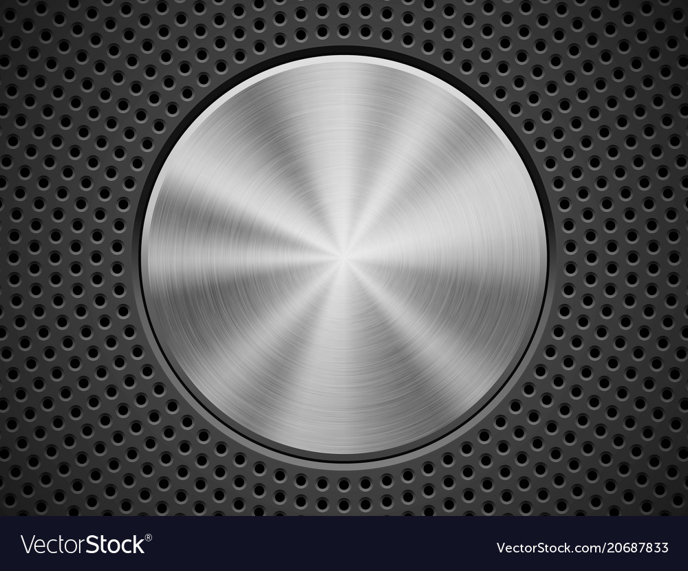 Black background with perforated pattern Vector Image