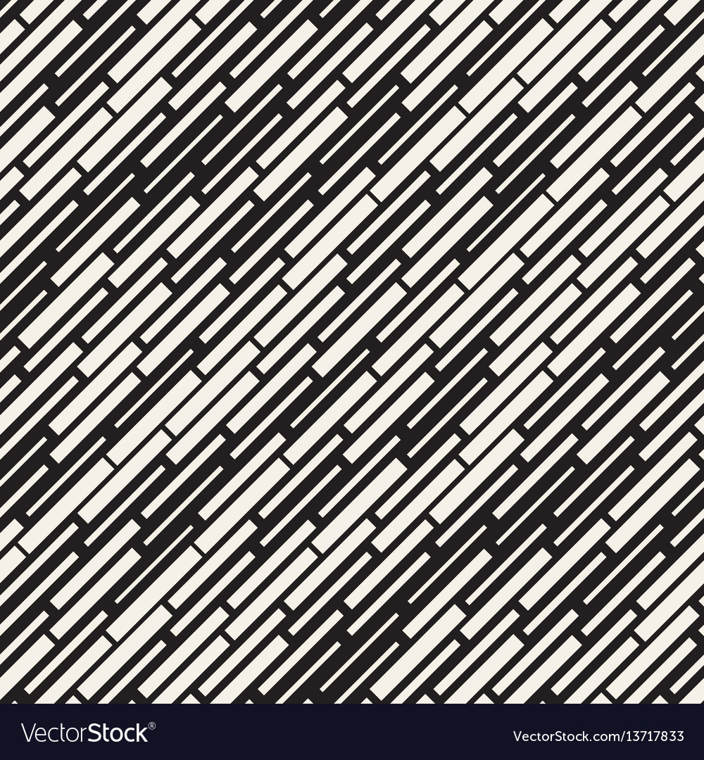Black & White Irregular Dash Pattern Vector Image